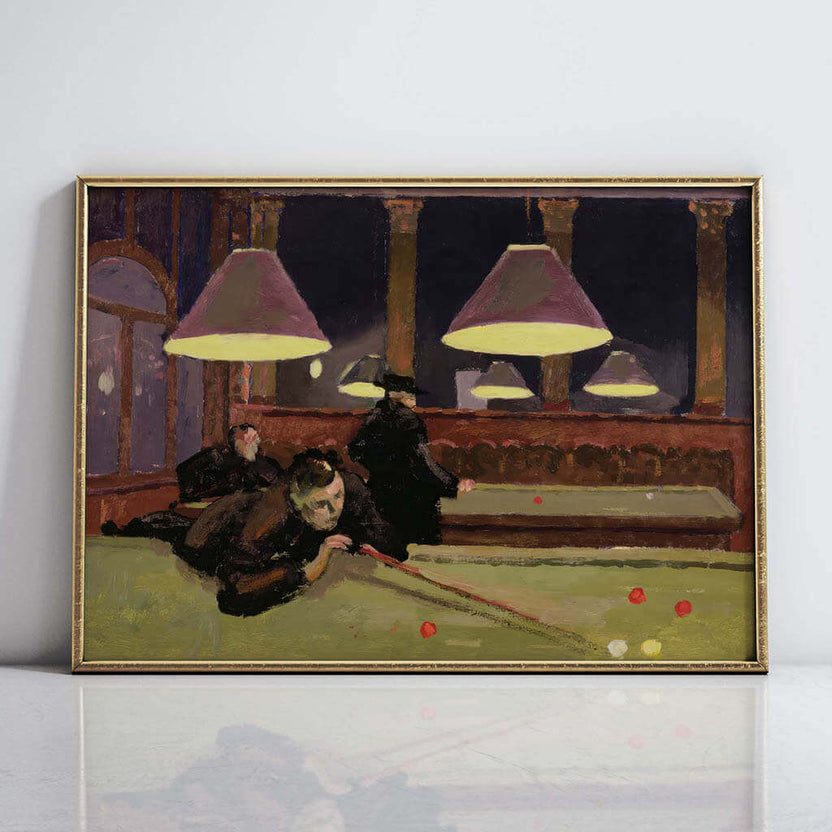 The Billiard Hall Artwork - Printable & Downloadable | MangoHoo